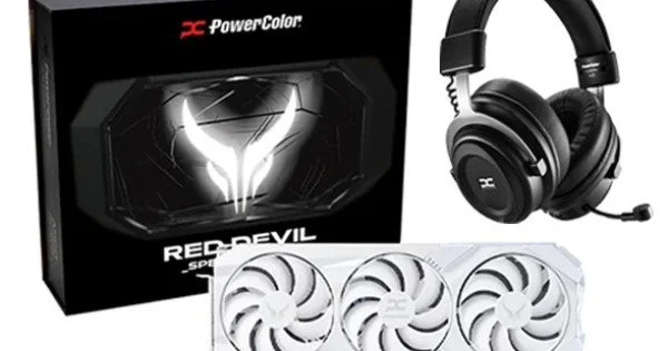PowerColor Red Devil Spectral White AMD Radeon™ RX 9070 XT 16GB GDDR6 ...