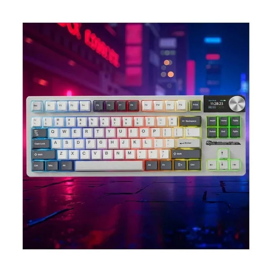 Royal Kludge RK S85 Tri Mode RGB Hot Swap (Cloud Switch) White Night ...