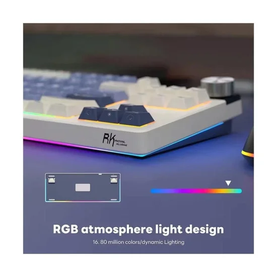 Royal Kludge RK S85 Tri Mode RGB Hot Swap (Cloud Switch) Horizon Blue ...