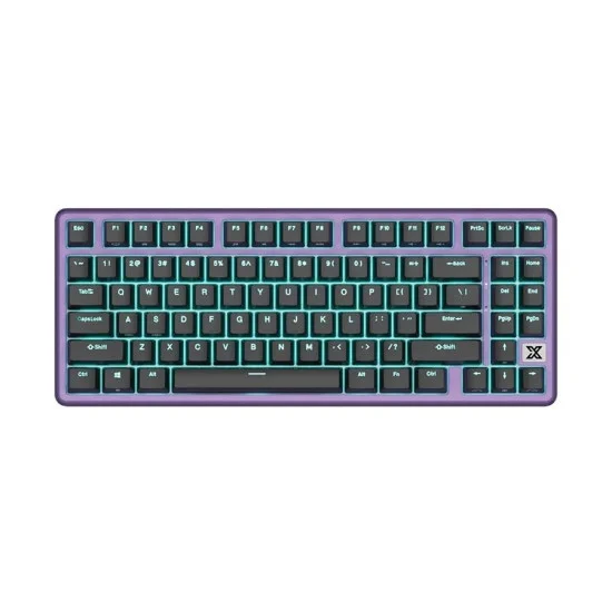 Royal Kludge RK X87 Wired (Creamy Switch) Blackberry Mousse Mechanical ...